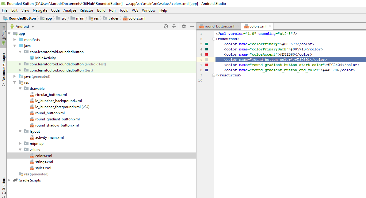 How to Create Rounded Corners for a Button in Android – Learn to Droid