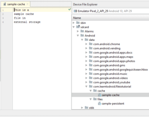 Android File IO Tutorial with Internal and External Storage – Learn to ...