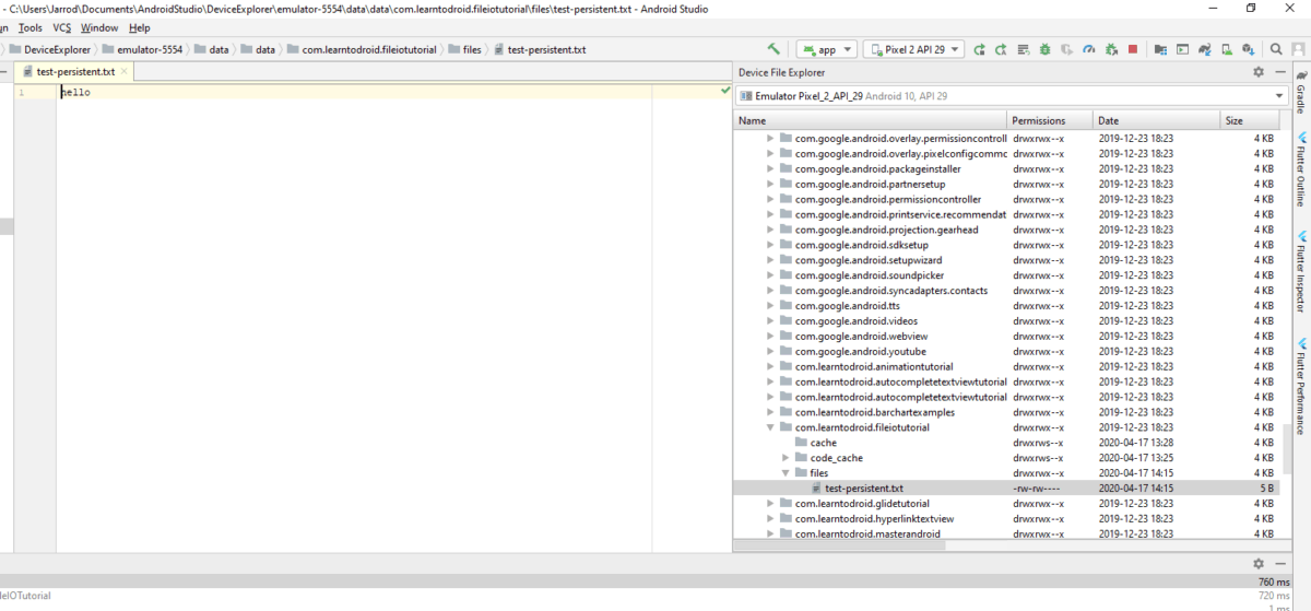 Android File IO Tutorial with Internal and External Storage – Learn to Droid